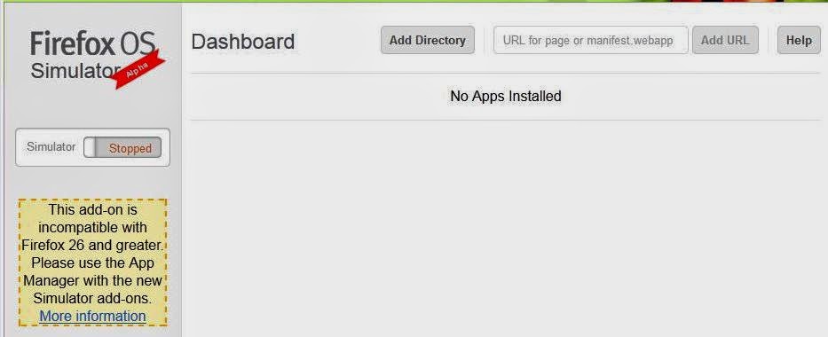 Gambas Mis Programas y el Softwarelibre: Instalar Simulador Firefox OS: Resolver error "This add ...