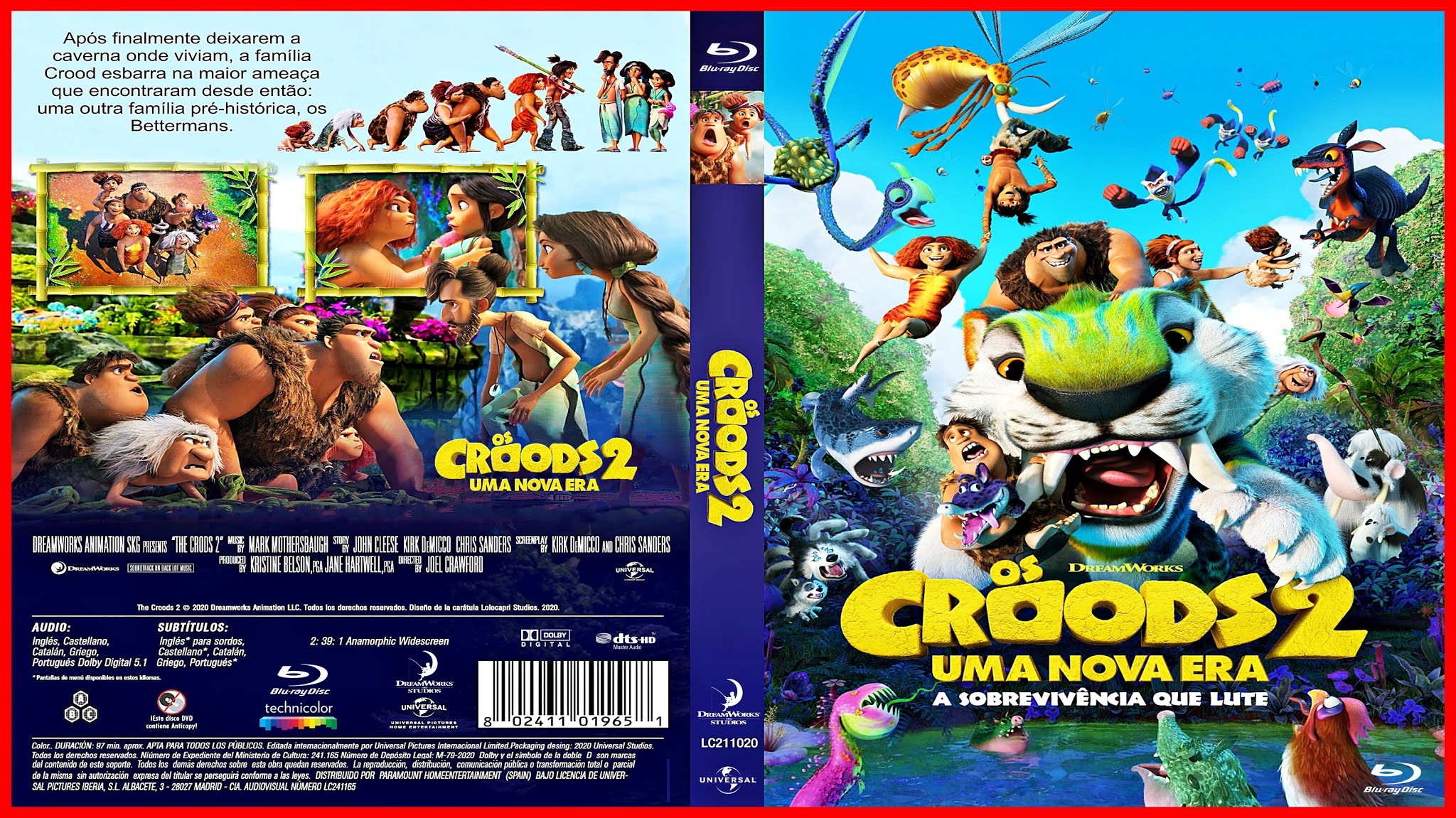 CAPAS DVD-R GRATIS: Os Croods 2 - Uma Nova Era (2020) - Blu Ray