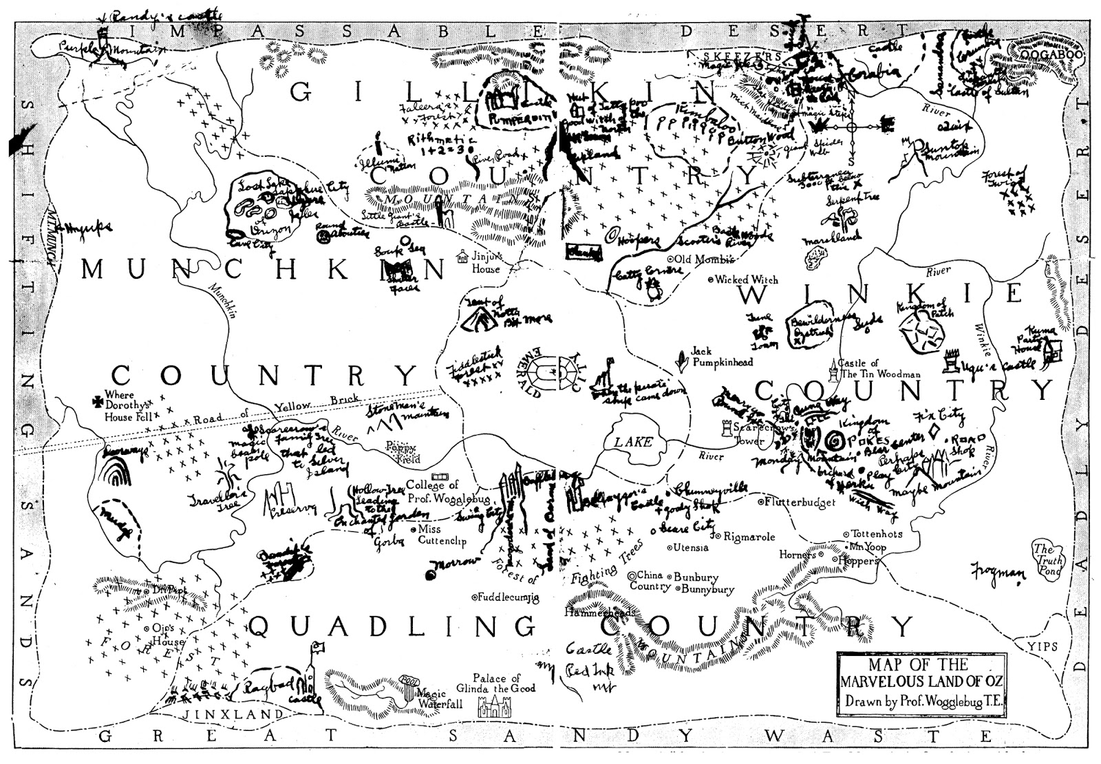 Hungry Tiger Talk: Map of Oz Monday - Thompson's Map Part II