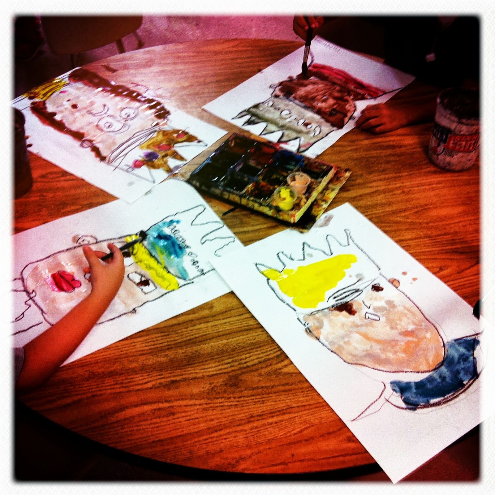 ChumleyScobey Art Room: Royal Self-Portraits with Kindergarten