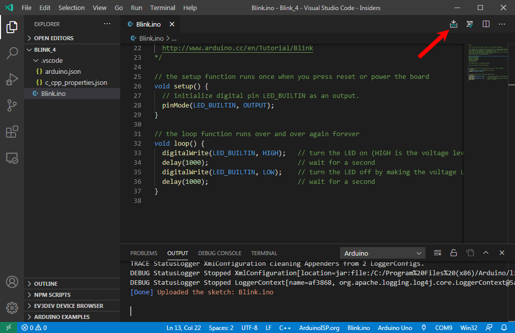 Utiliser Visual Studio Code pour développer sur Arduino