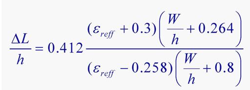 Design equations of Rectangular Microstrip Patch Antenna