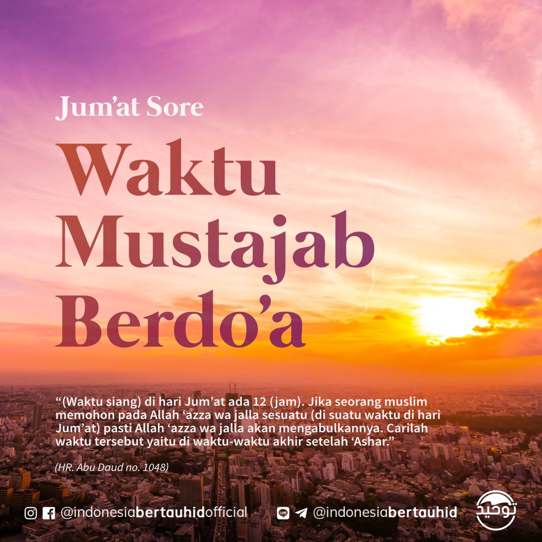 Reminder Doa Jumat Sore