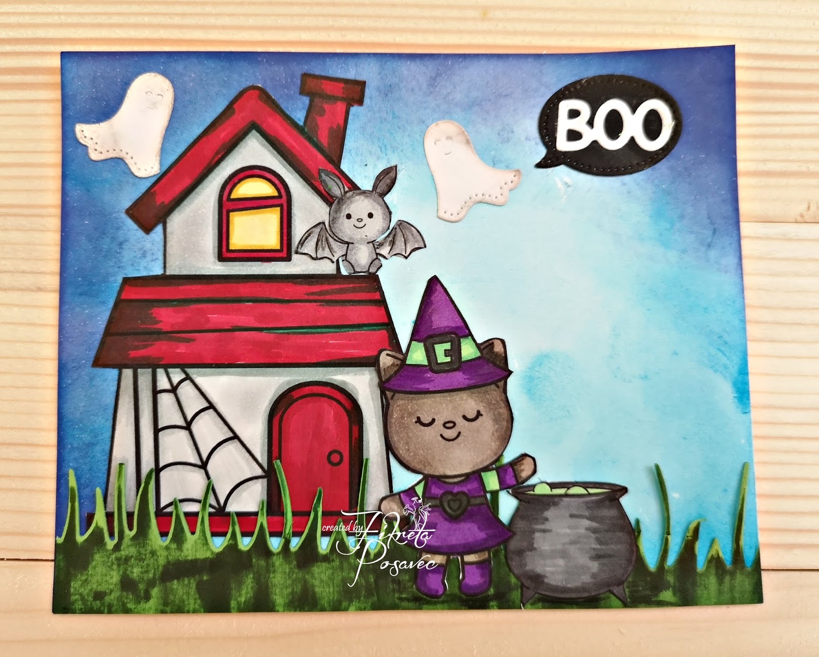 Halloween card ~ Bad Kitty's Craft Room