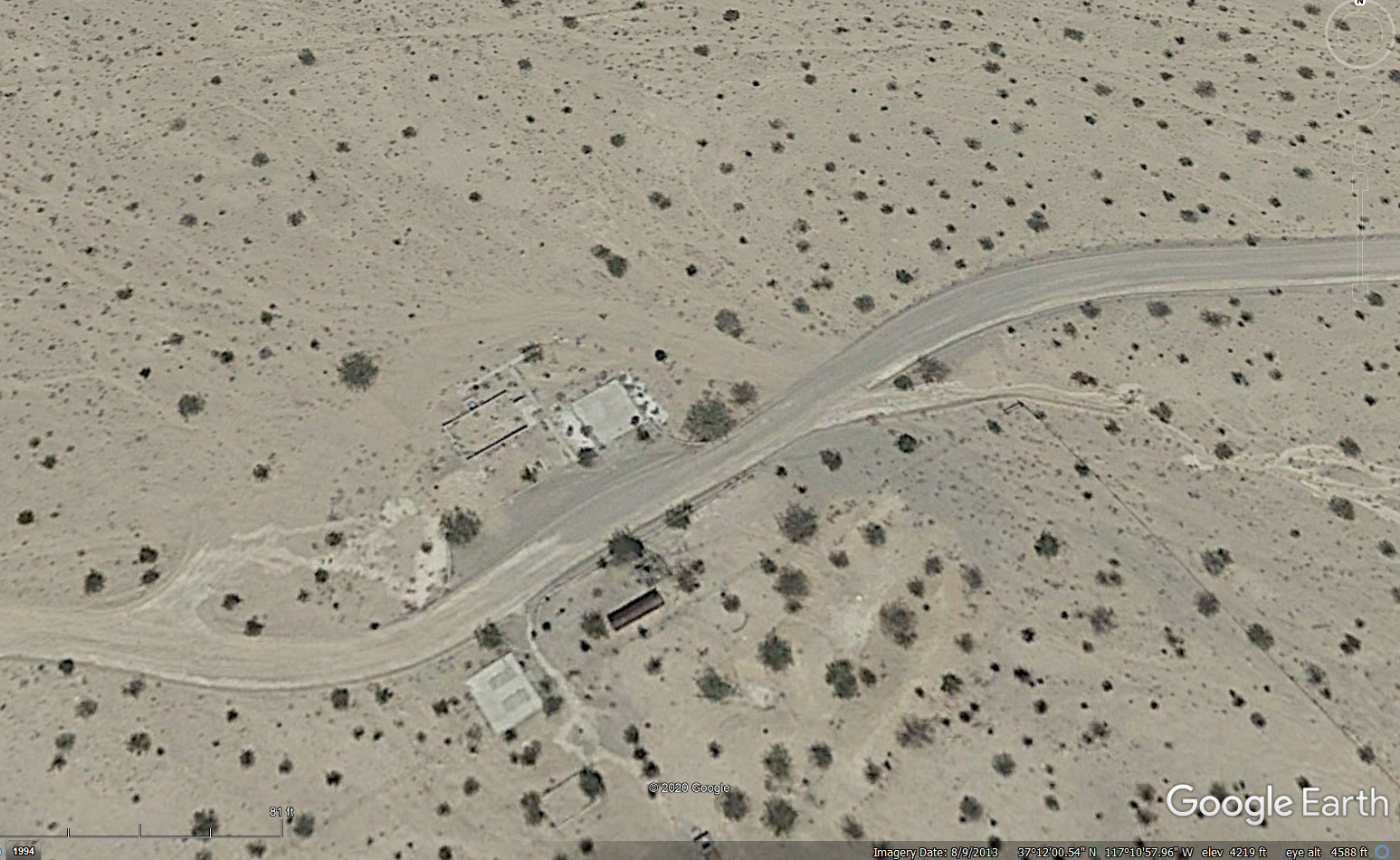 Google Earth: Oddity in the Desert