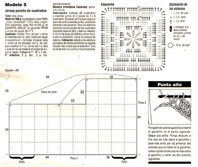 Ergahandmade: Crochet Poncho + Diagrams