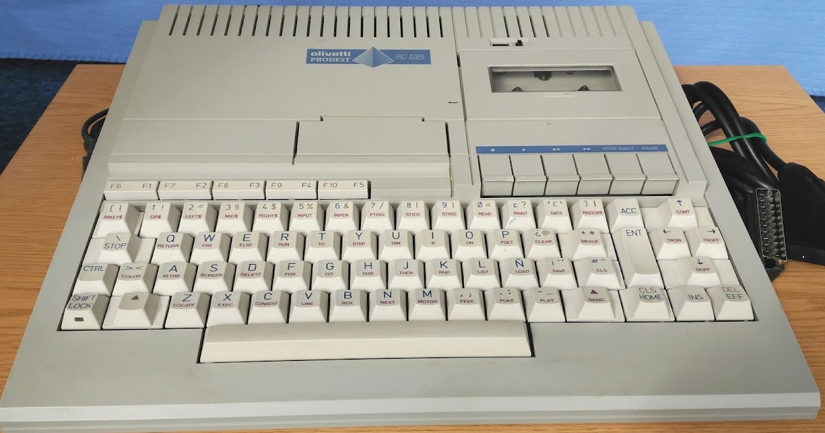 Retro Ordenadores Orty: Ordenador Olivetti Prodest PC128 (1986) (teclado qwerty).