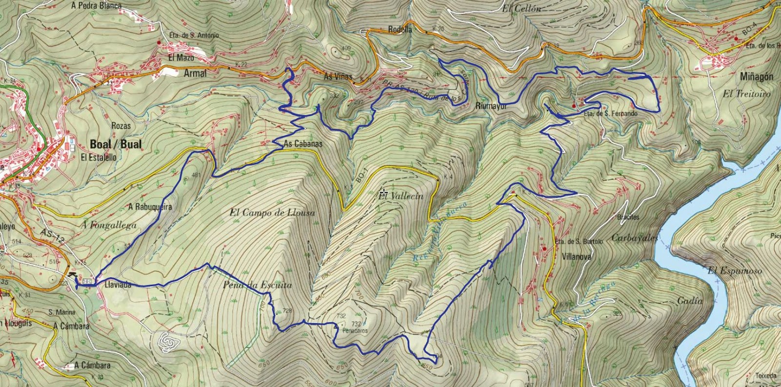 A lo bouzo: PR.AS.-249: Ruta de los Castros de Boal