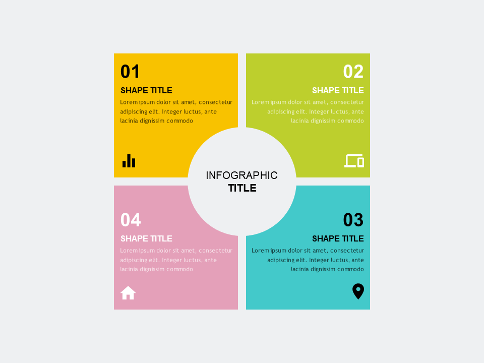 Matrix Square Divide PowerPoint Templates - PowerPoint Free