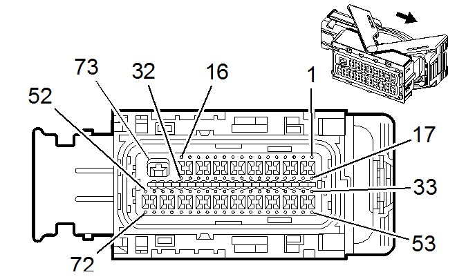 Pinout Engine Control Module Chevrolet Spin Bensin | Montir Pro Indonesia
