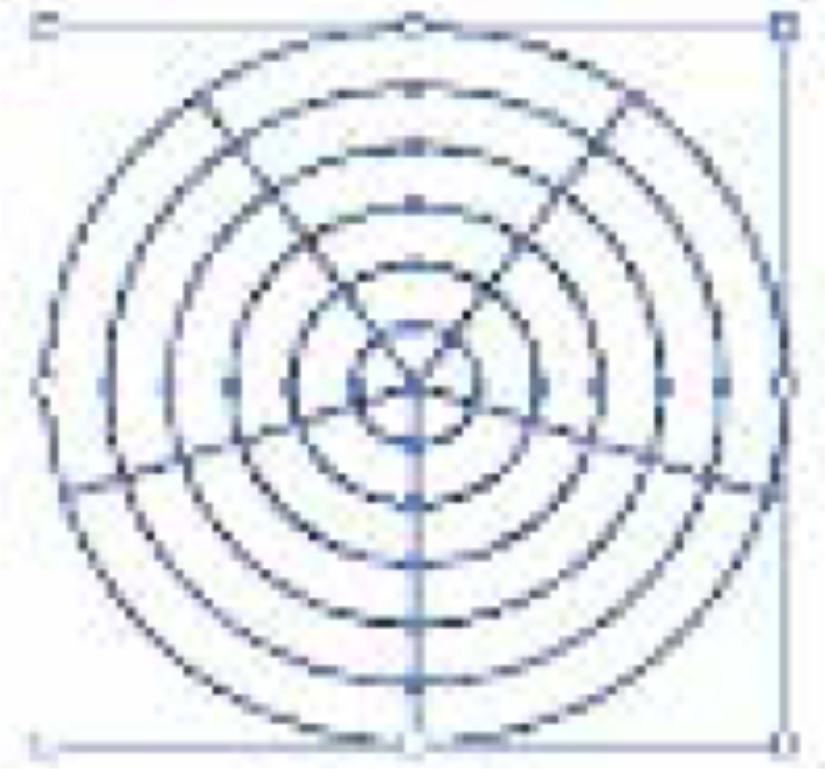 MENGAMBAR POLAR GRID DI INDESIGN