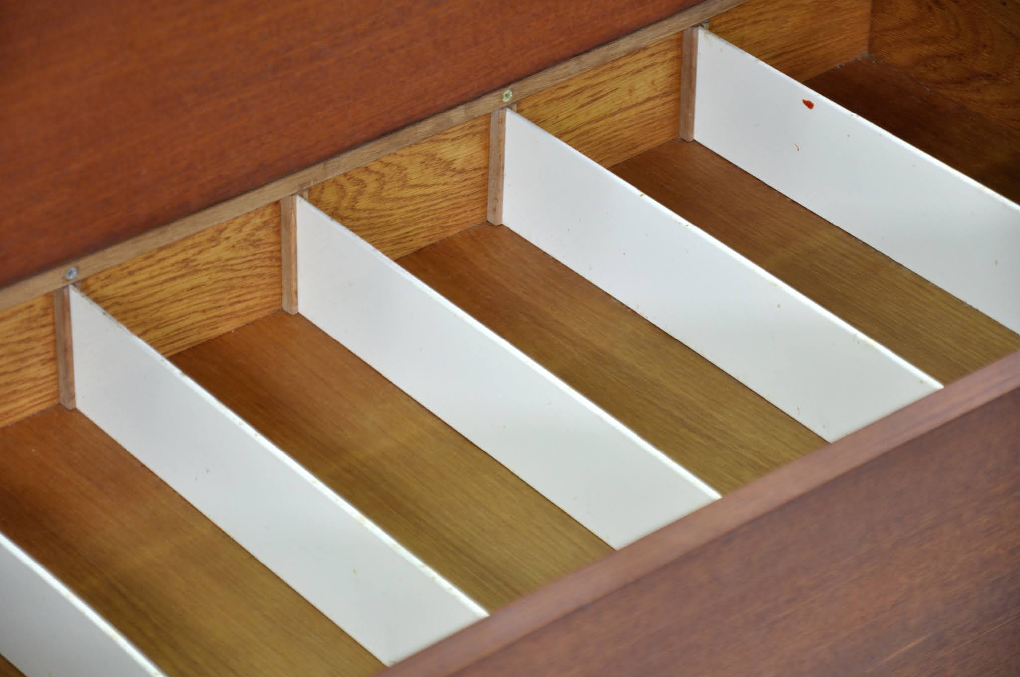 SELECT MODERN: Florence Knoll for Knoll Associates Walnut and Chromed ...