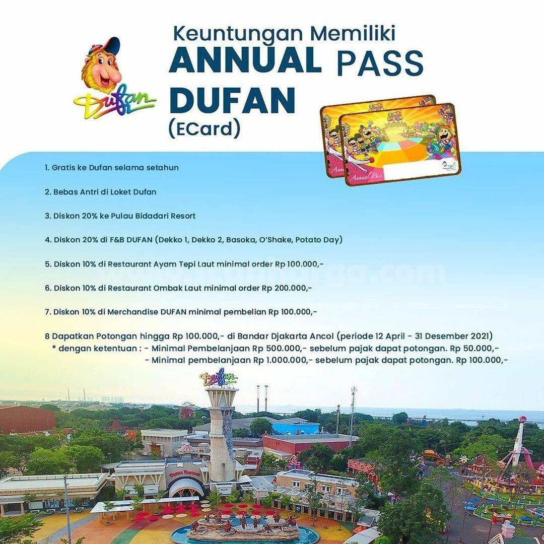 Promo DUFAN FLASH SALE – Harga Annual Pass cuma Rp299.000 - scanharga