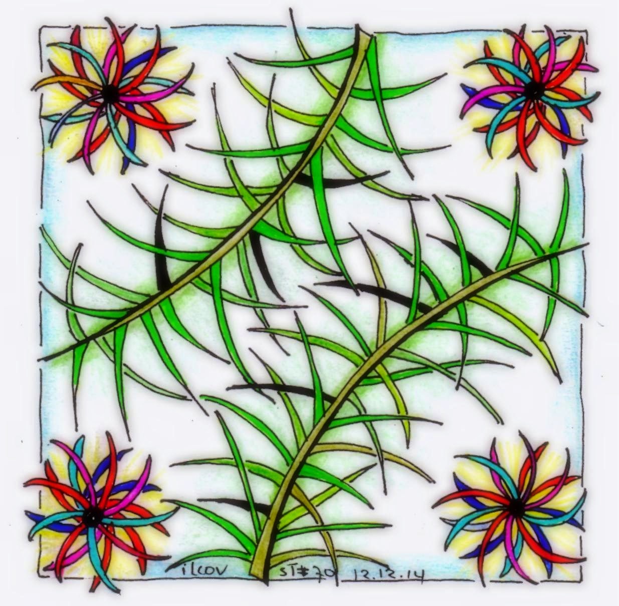 Tickled To Tangle: "It's a String Thing" #70 Tiles