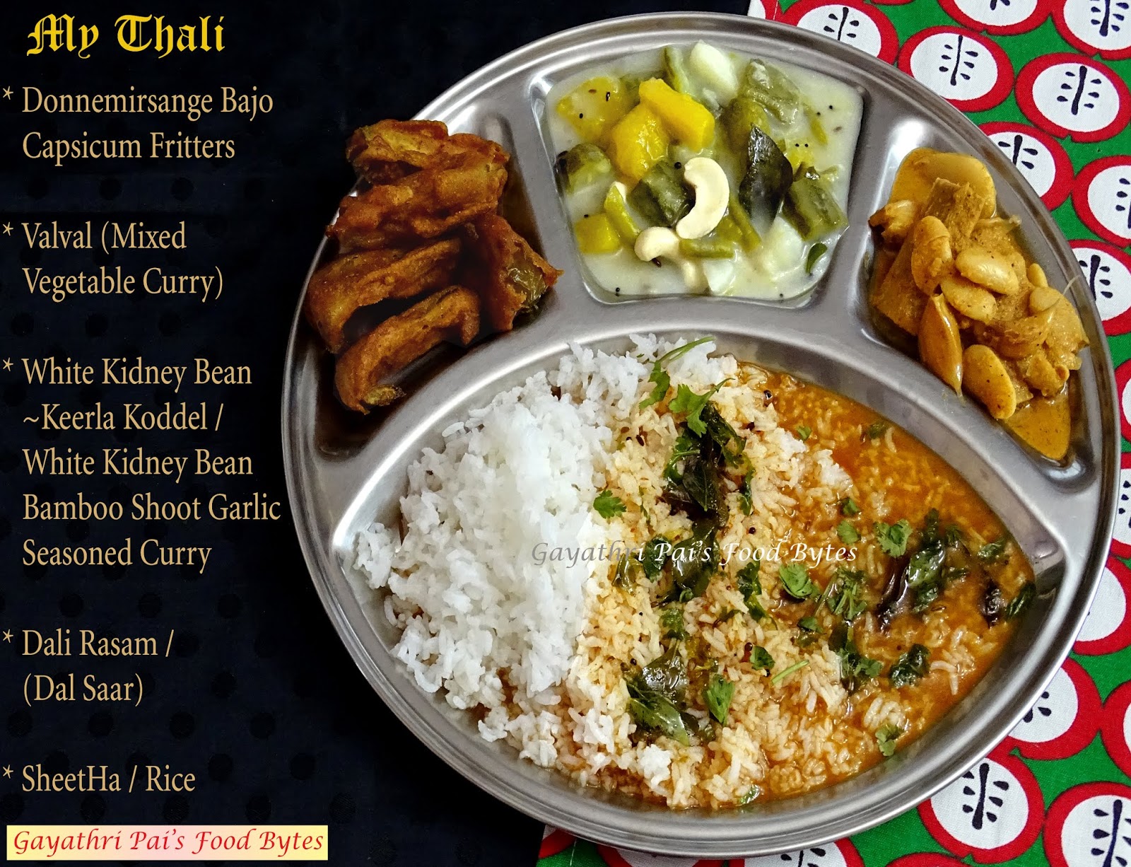 Gayathri Pai's Food Bytes: My Delicious Amchi Veg. Thali 136.