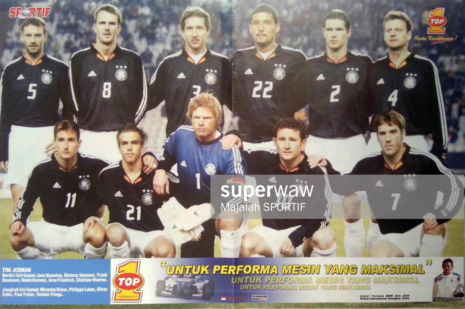 POSTER TIMNAS JERMAN 2004