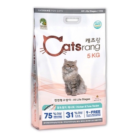 THỨC ĂN HẠT CHO MÈO CAT'S RANG - 5kg, túi chiết 1kg