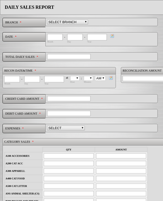 Daily Salesman Report ~ Certificate Letter