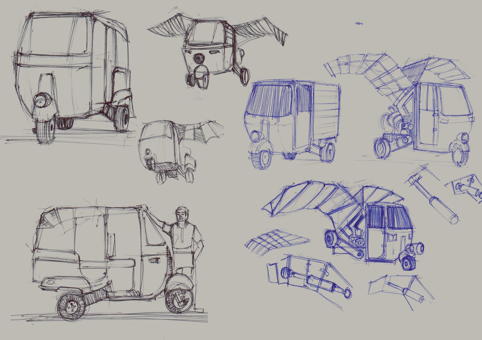 Life is short art is long: Auto rickshaw.(concept)