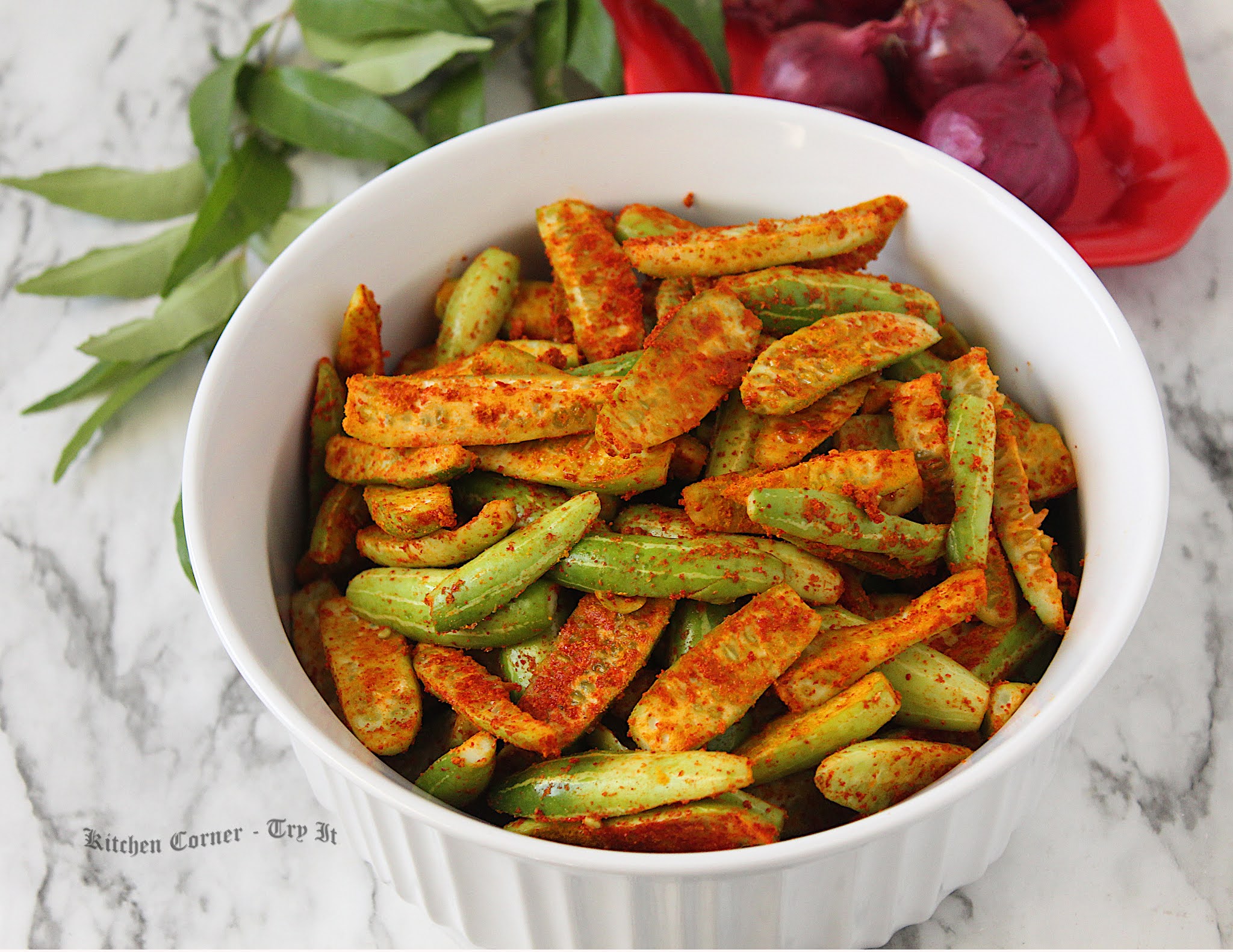 Quick and Easy Ivy Gourd Fry- Kovakka Fry