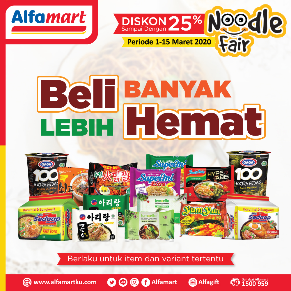 Supermi Extra Hanya Rp2.000 di Alfamat! Ini Daftar Promo Mie Bulan Maret