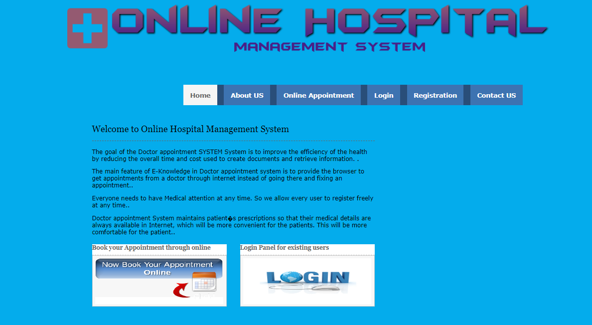 Online Hospital Management System using PHP MySQL with Source Code ...