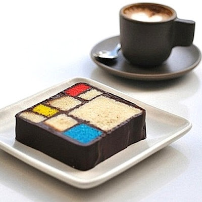 Berfend Ber: Mondrian Kek / The Mondrian Cake.
