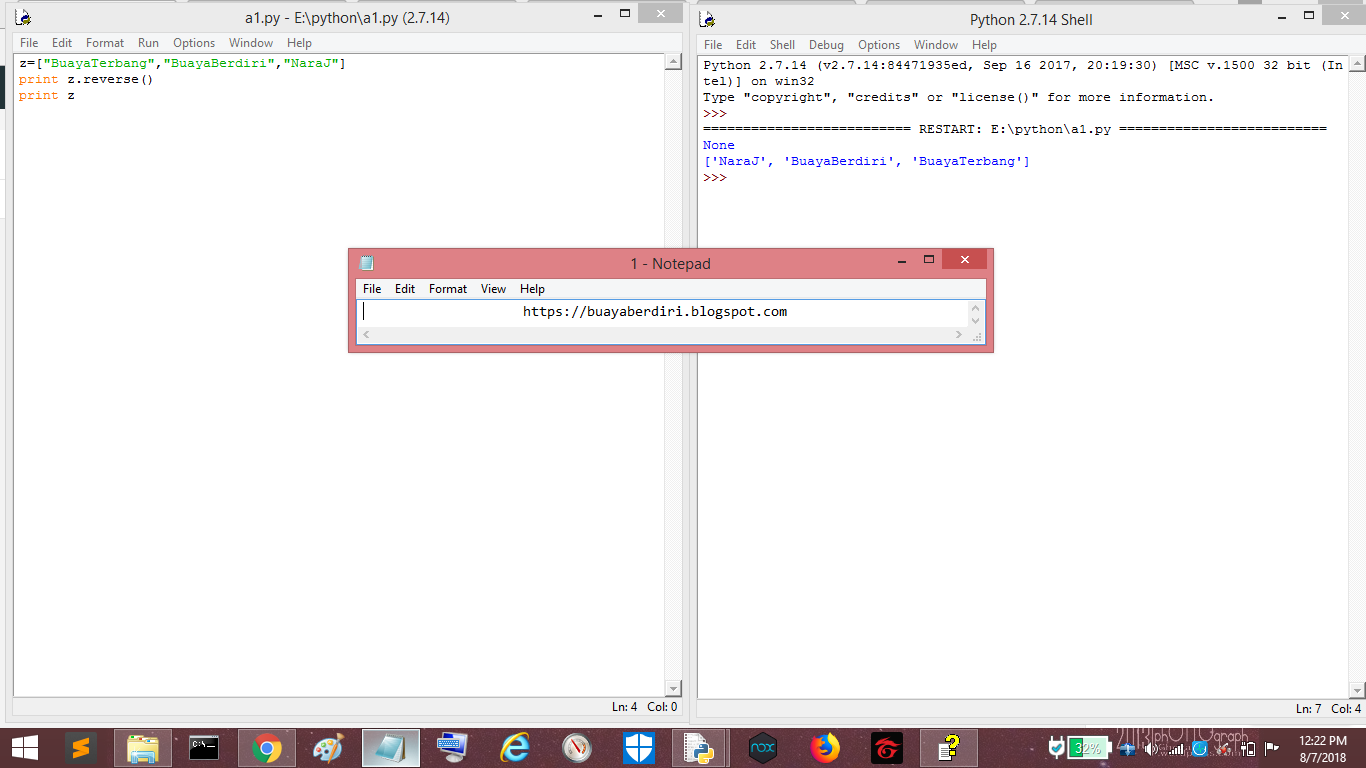 28belajar Bersama Python Reverse Python