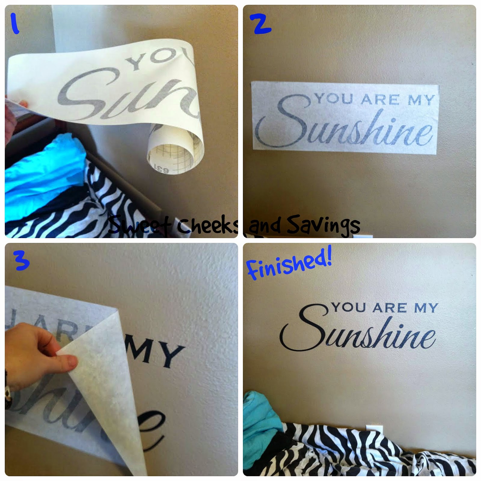 Sweet Cheeks Adventures: You are My Sunshine -- bobee Wall Decal Review