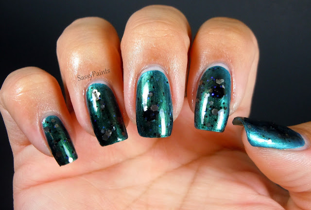 Sassy Paints: Nail Pattern Boldness "Hades"