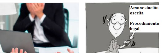 ¿ Cual es el procedimiento legal para amonestar a un trabajador?