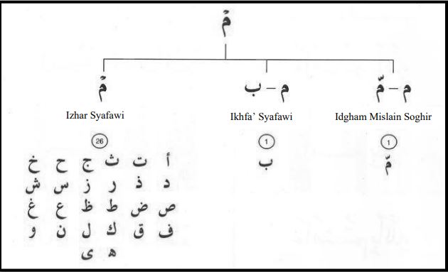 Belajar Tajwid (MIM SAKINAH): i. Idgham Mithlain Saghir