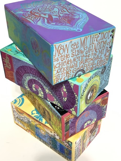 StencilGirl Talk: Wooden Matchbox Stackable Stash Boxes with ...