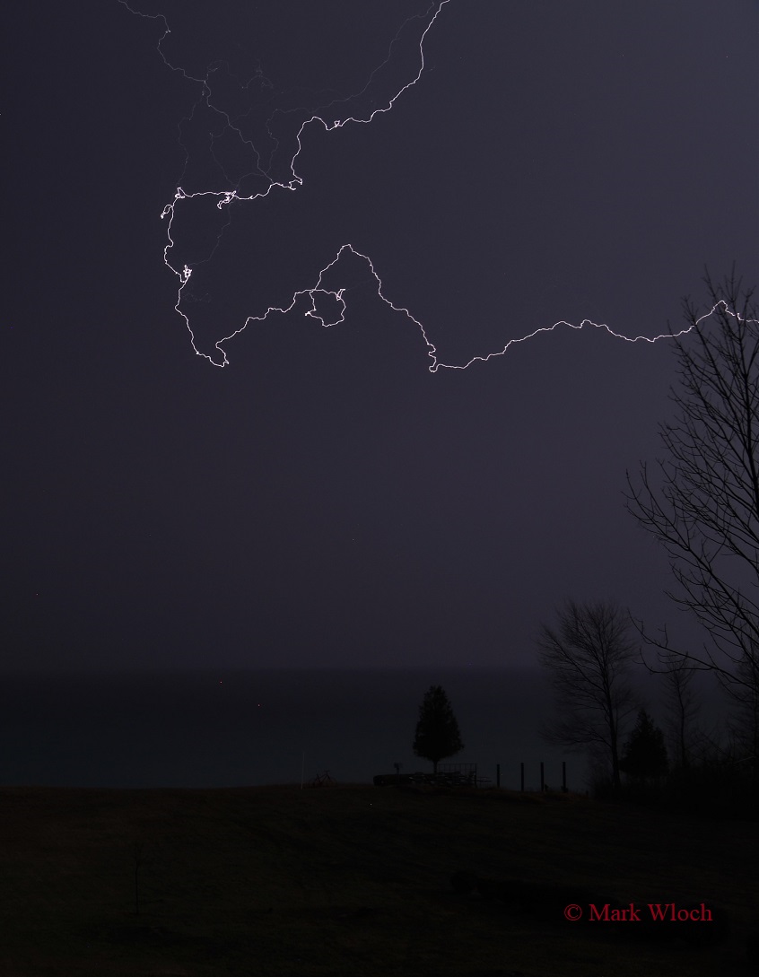 Mostly Nerd (but not always): Lightning over Lake Michigan 4/5/2021
