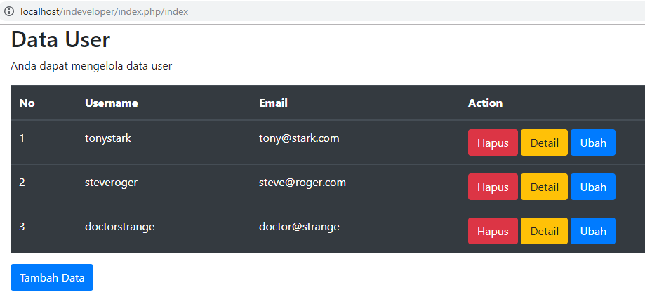 [Tutorial CodeIgniter] Cara Menghapus Data dari Database #8