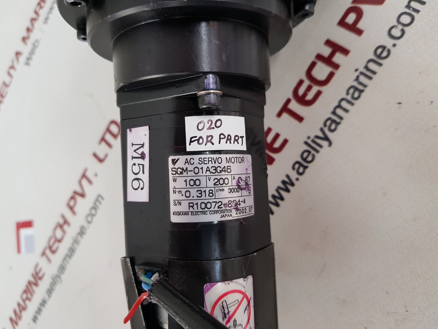 YASKAWA SGM-01A3G46 AC SERVO MOTOR CP-20A-33-J604A-SP - Aeliya Marine