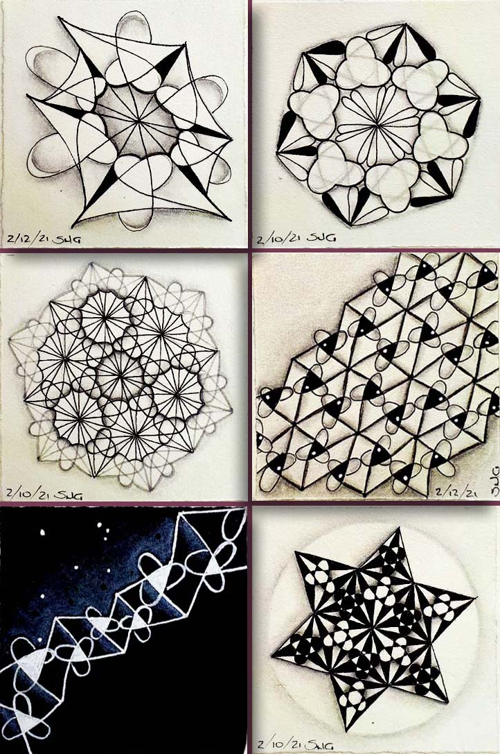 Square One; Refresher 220; 7F5R Fortnightly; 100 Days of Zentangle; New ...