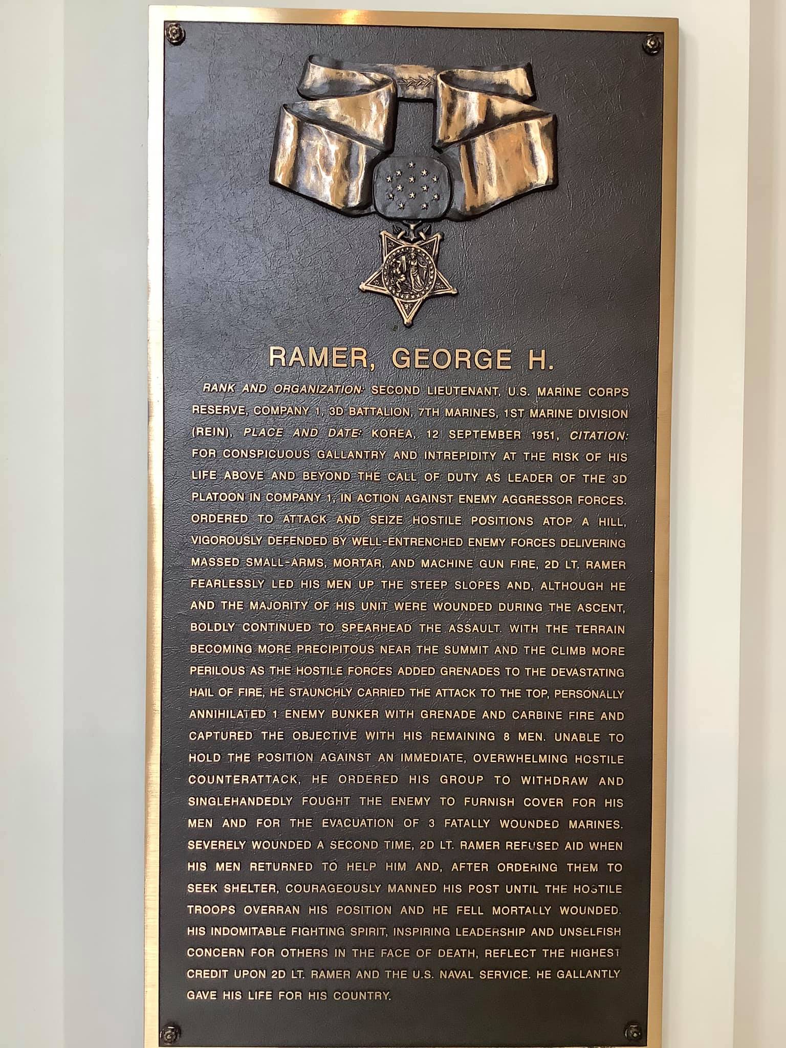 Valley Girl Views: Medal Of Honor Recipient George H. Ramer, of Lewisburg