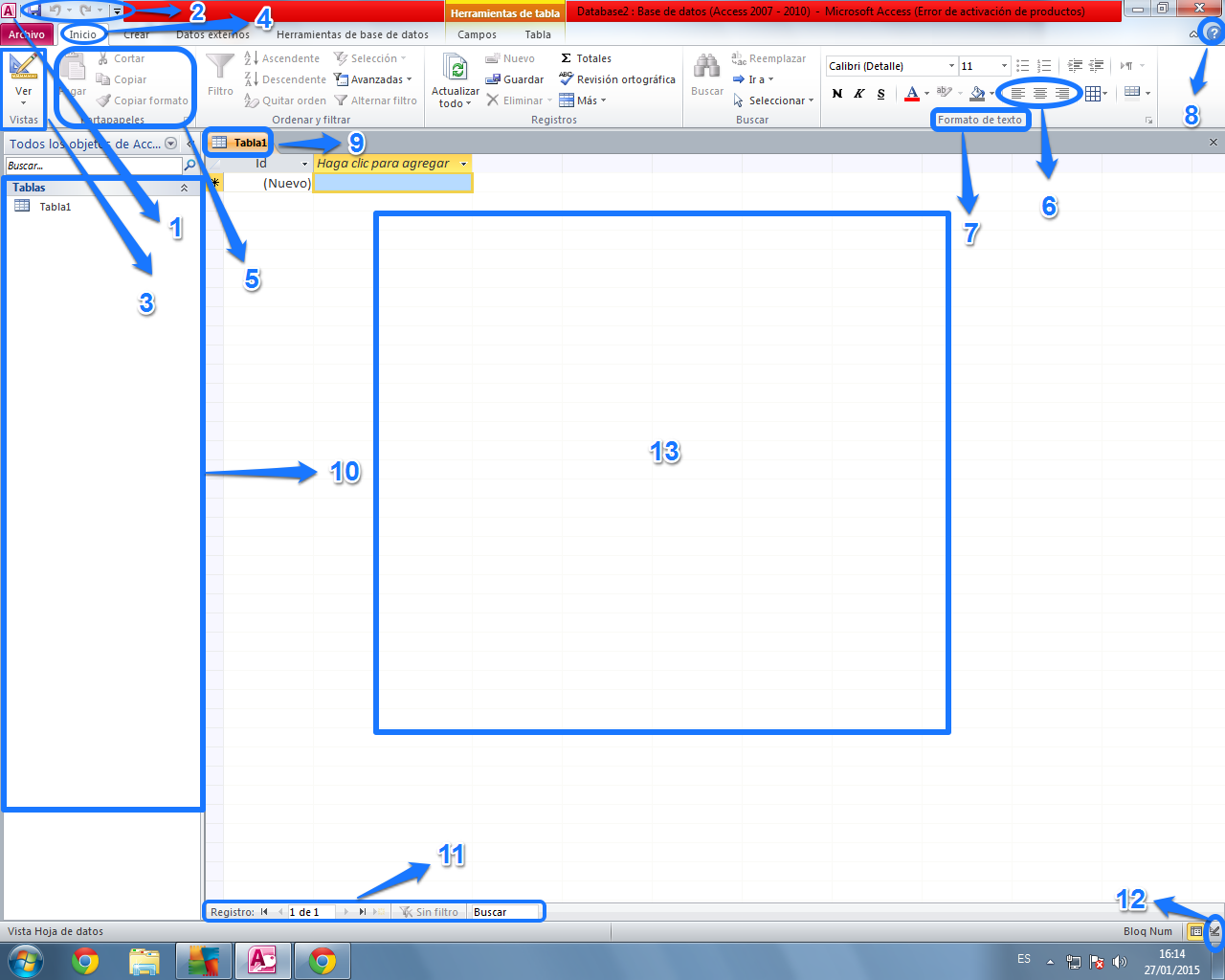 HACKER: Interfaz de Access 2010