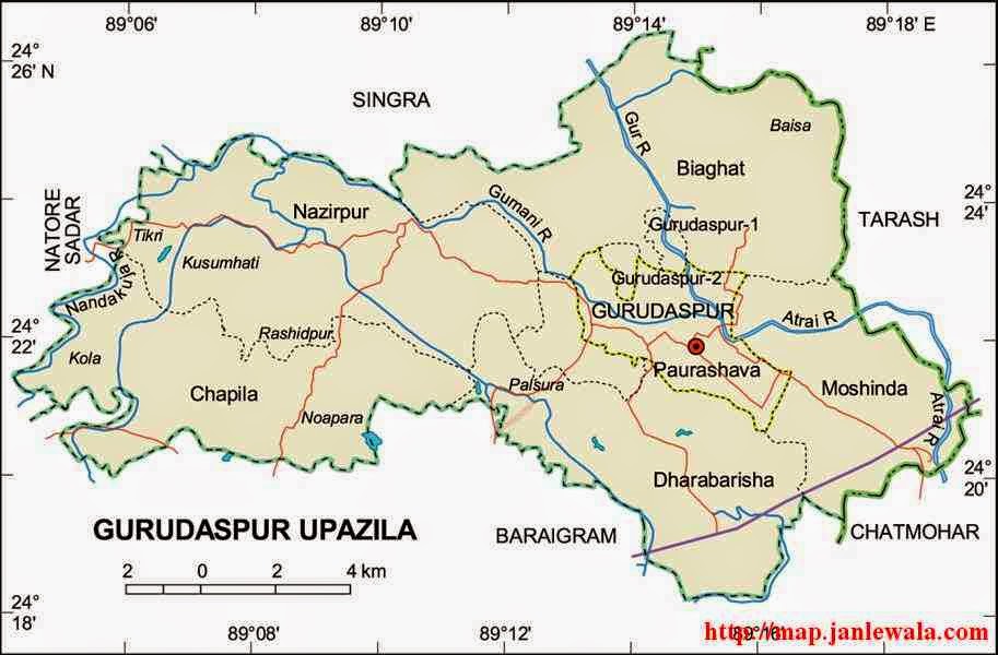 Natore District: Upazilas in Natore