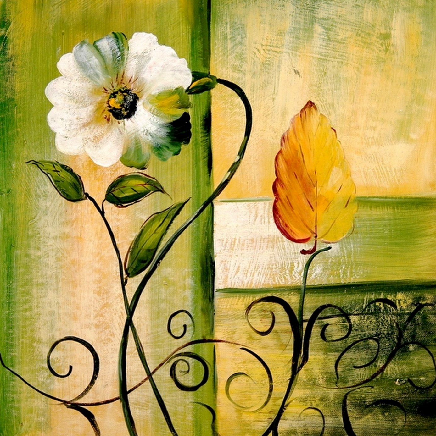 Arte abstracto flores - Imagui