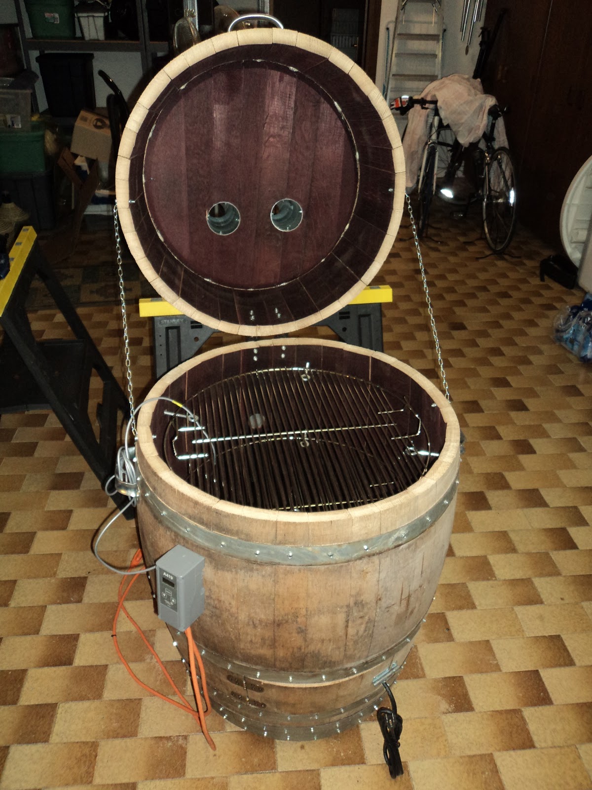 The Fat Kid Inside: The Very Cool Barrel Smoker