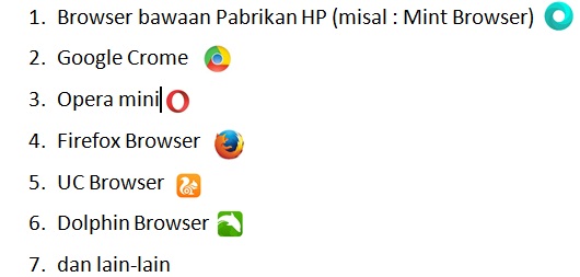 Browser di HP Android - pojokdingin.com