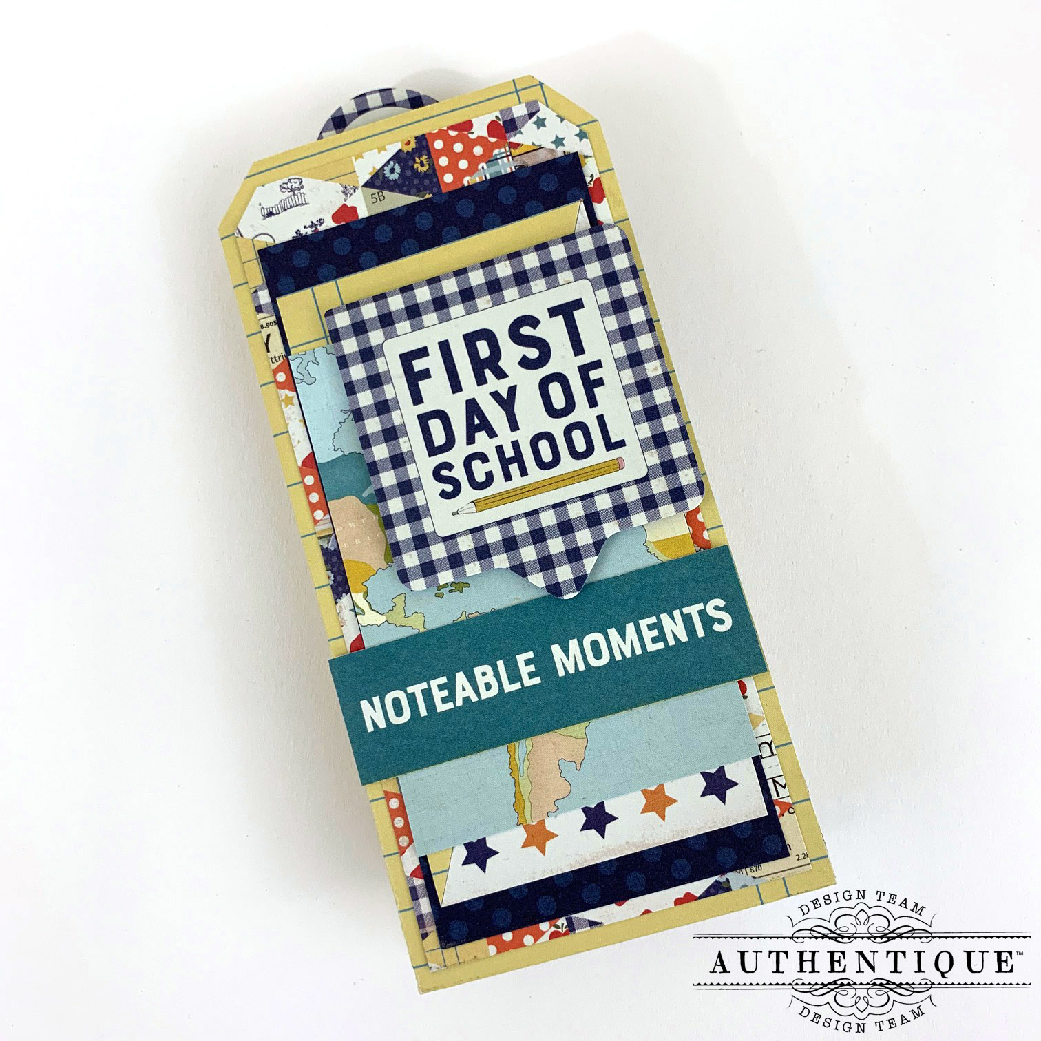 goldiecar designs: AUTHENTIQUE PAPER: Scholastic One Page Mini Album