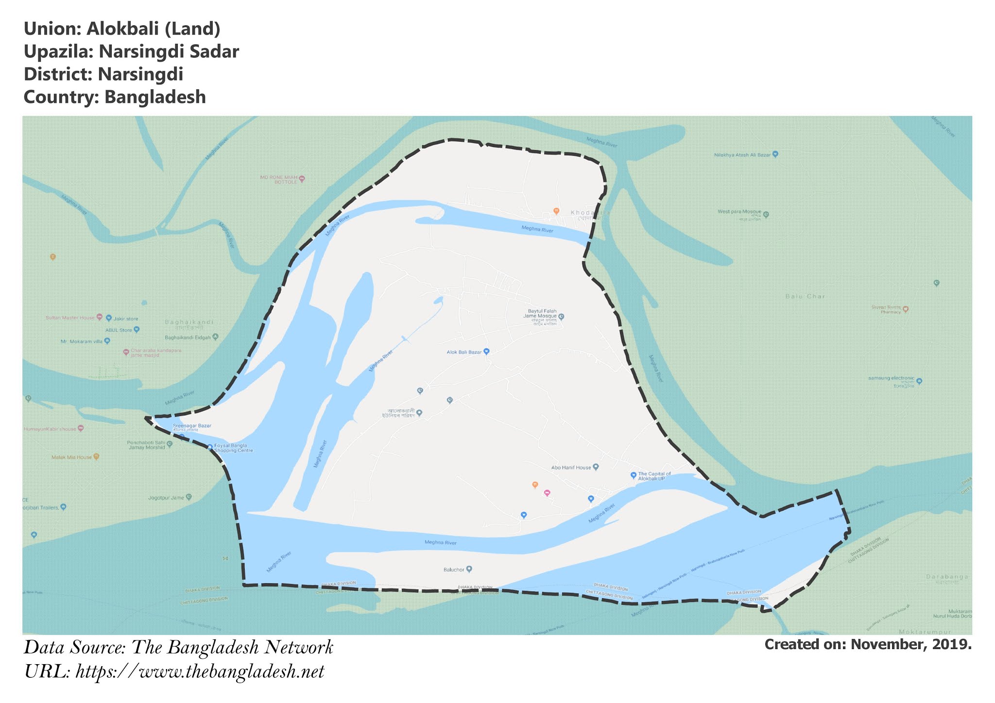 Alokbali Union, Narsingdi