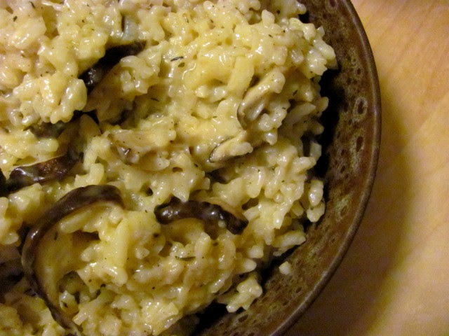 An Open Cookbook: Shiitake Mushroom Risotto