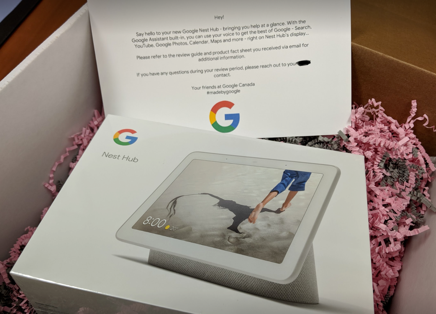 The Google Nest Hub - unbox and set it up