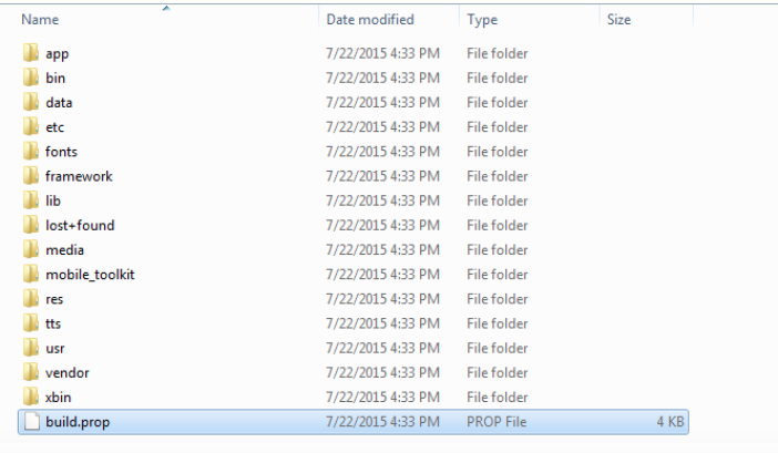Build.prop and defualt.prop File in android - How to make android ...