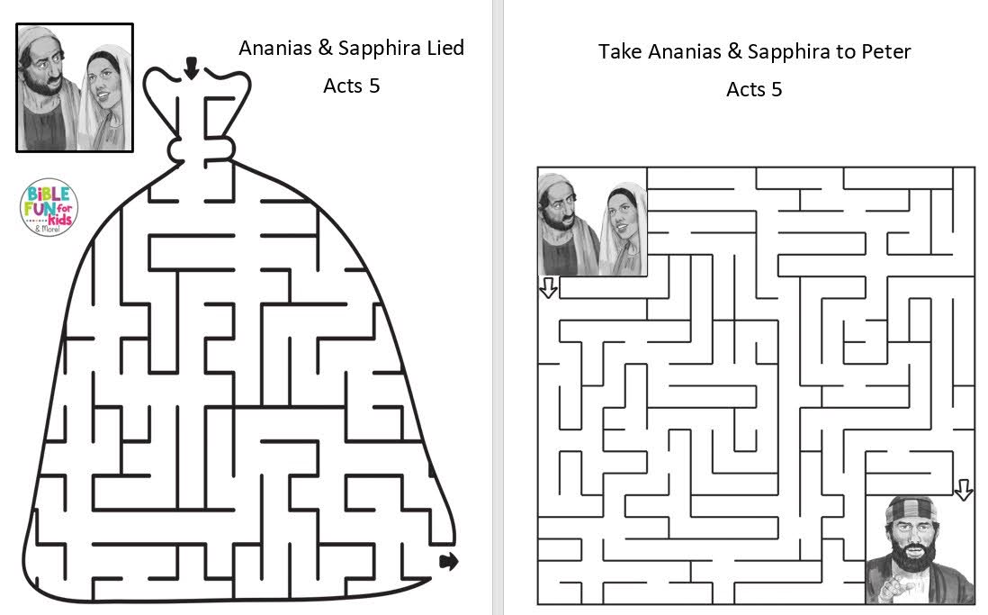 Acts Chapter 5 Bible Fun For Kids acts-chapter-5-bible-fun-for-kids