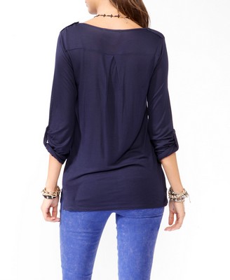Style By Juliet: Button Tab Sleeve Top : RM49 ONLY! :)